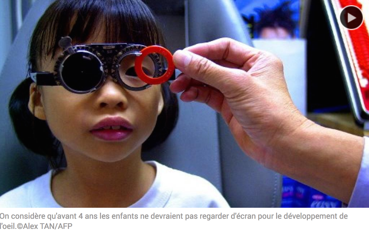 L’humain de plus en plus myope : Evolution du mode de vie